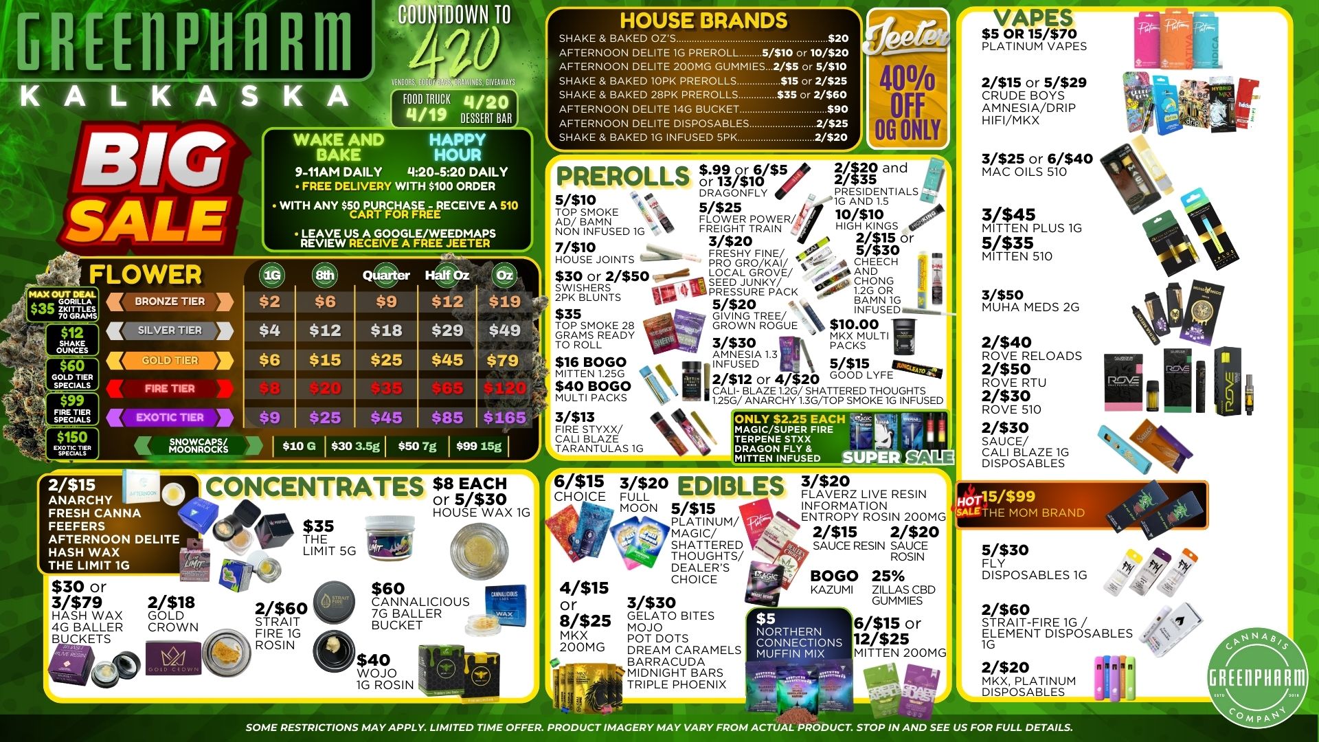 Kalkaska Specials - Green Pharm