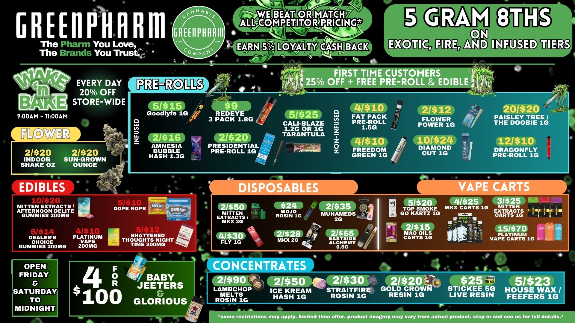 Hazel Park Specials - Green Pharm